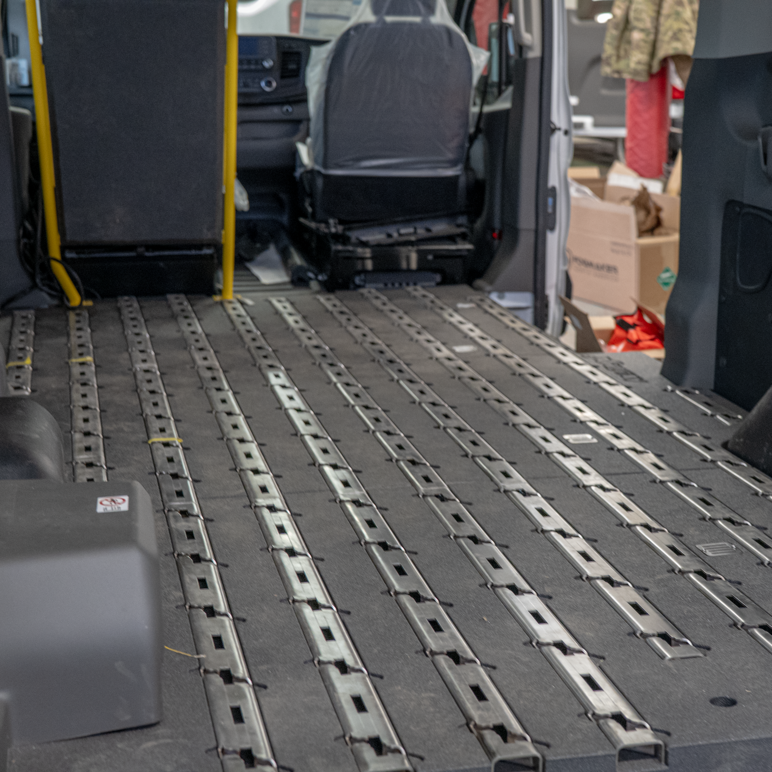 Transit Full Floor Track System with Stainless Steel Rails (Compatible ...